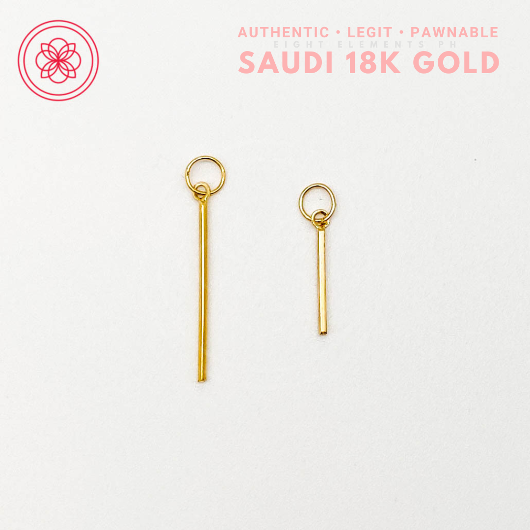 COD PAWNABLE 18k Saudi Gold Bar Pendant | Shopee Philippines
