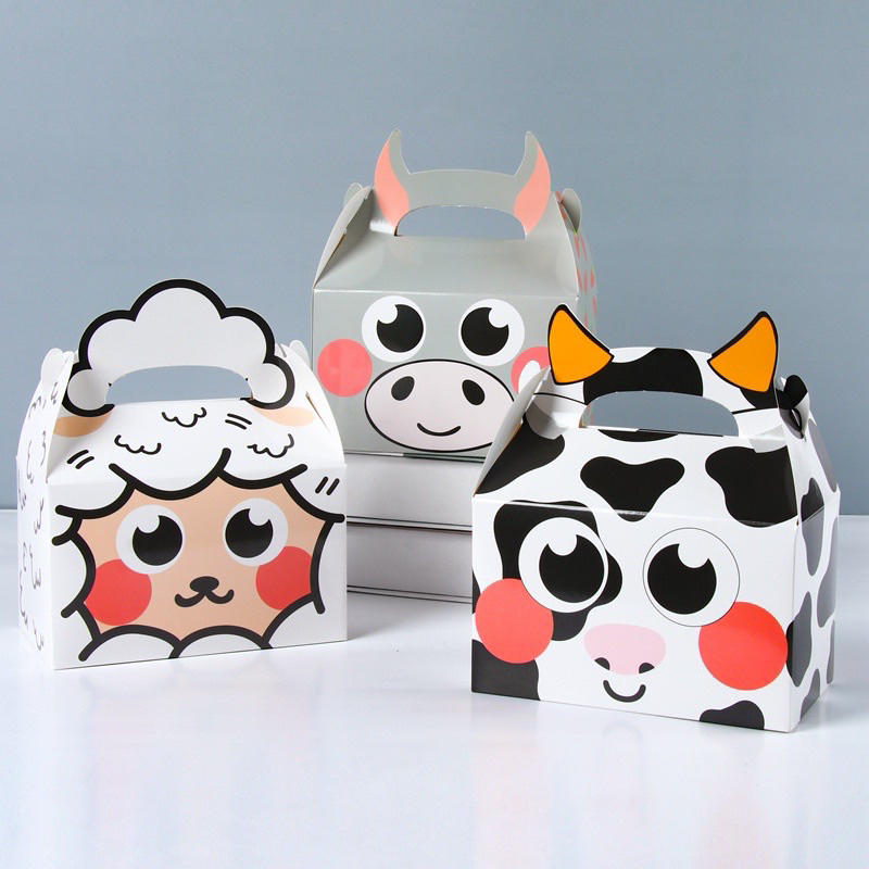 Farm Barnyard Animals Theme Lootbox Candybox Favor box Birthday Party Supplies and Giveaways ...