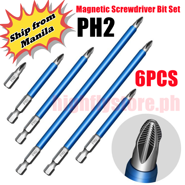 Magnetic Anti-Slip Screwdriver Drill Bit Cross Head Magnetic PH2 ...