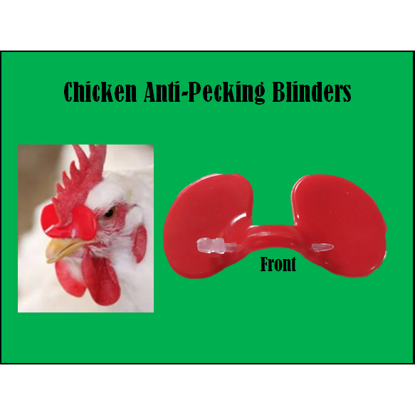 Chicken Anti-pecking Blinders / Chicken Peck Plastic Chicken Eyes ...