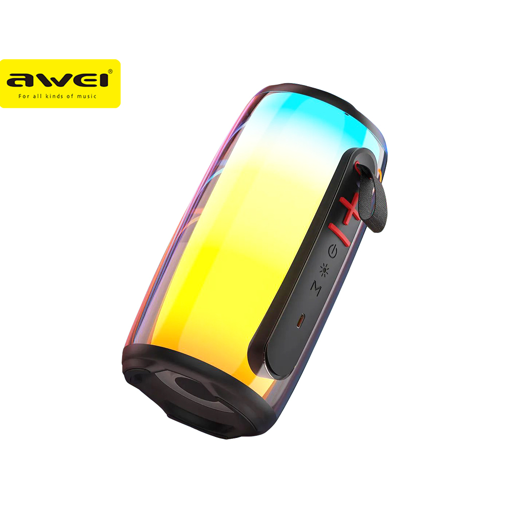 Awei Y528 Colorful Light Outdoor Wireless Speaker RGB Lights TWS ...
