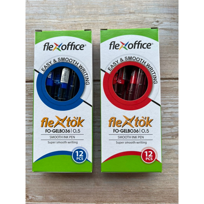 Flextok Ballpen Black / Blue / Red 0.5mm Retractable 12pcs/ box ...