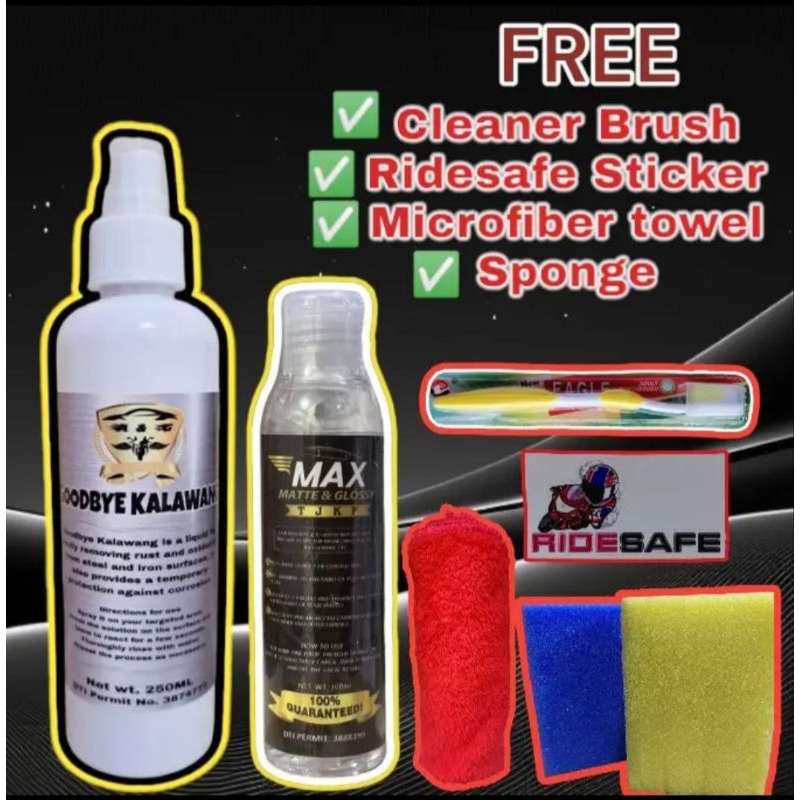 Combo Goodbye Kalawang and Max Matte and Glossy with freebies | Shopee ...