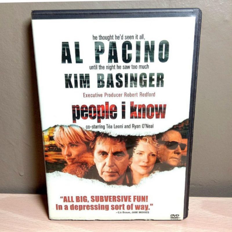 DVD PEOPLE I KNOW MOVIE (BUY NOW SALE) | Shopee Philippines