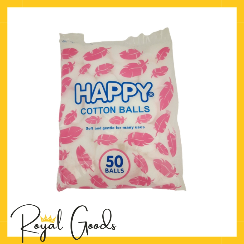 Happy Cotton Balls (50s) | Shopee Philippines
