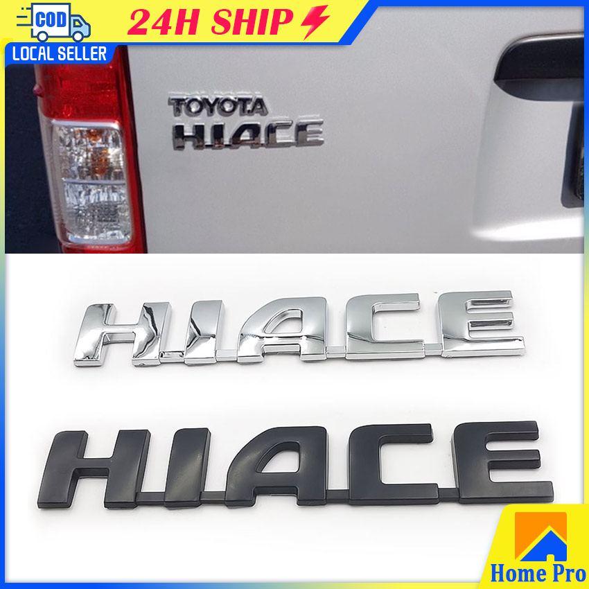 For Toyota HIACE Car Letter Rear Trunk Decals Emblem Badge Sticker ...