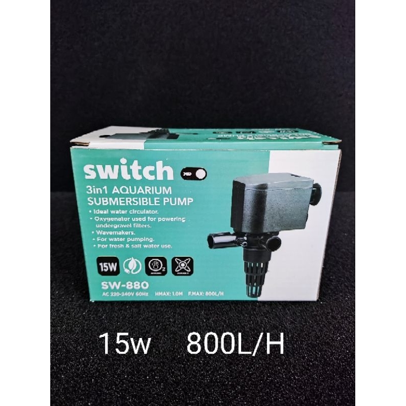 Switch Aquarium 3 in 1 Submersible Water Pump Powerhead 10w | 15w | 20w ...