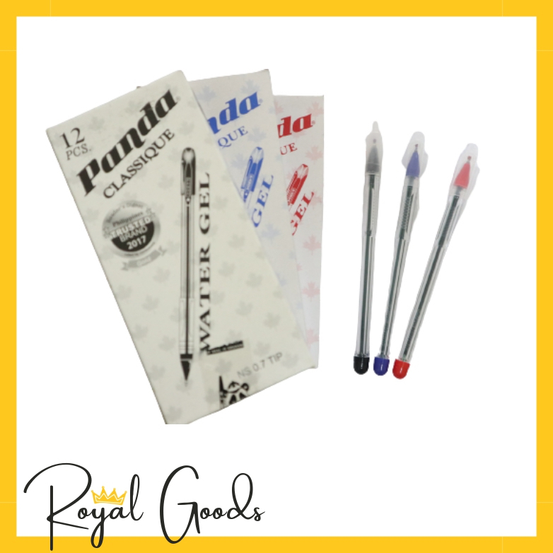 Panda Classique Pen (Black, Blue, Red) | Shopee Philippines