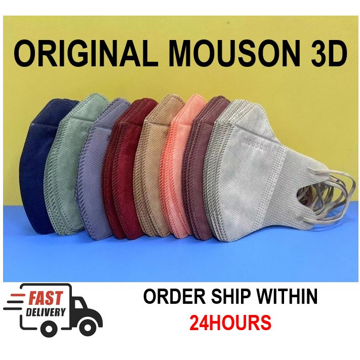 10pcs 3D Face Mask - 3 Layers Original Mouson Butterfly Face Mask ...