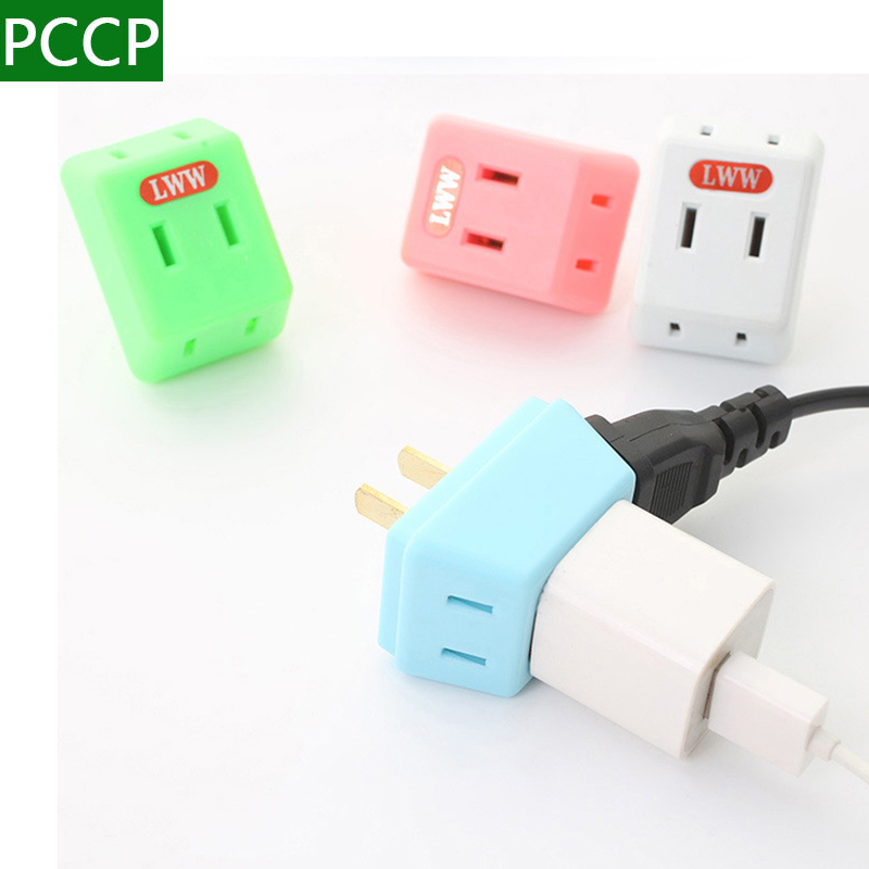2 pin American standard plug 1 to 3 socket expansion adapter | Shopee ...