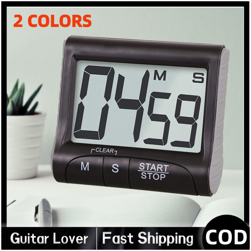 LCD Digital Kitchen Cooking Timer Big Digit Timer Count-Up Down Clock Alarm Electronic Cooking ...