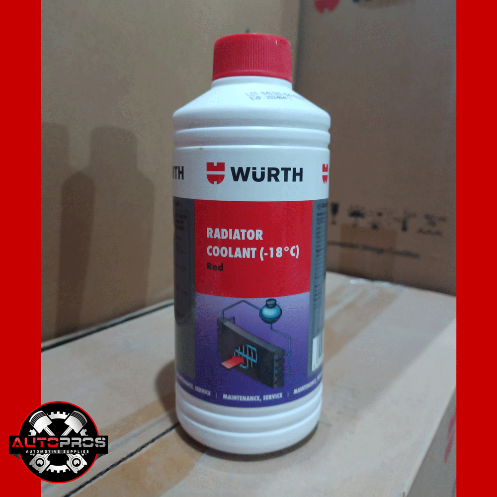 Wurth Radiator Coolant RED - READY TO USE | Shopee Philippines