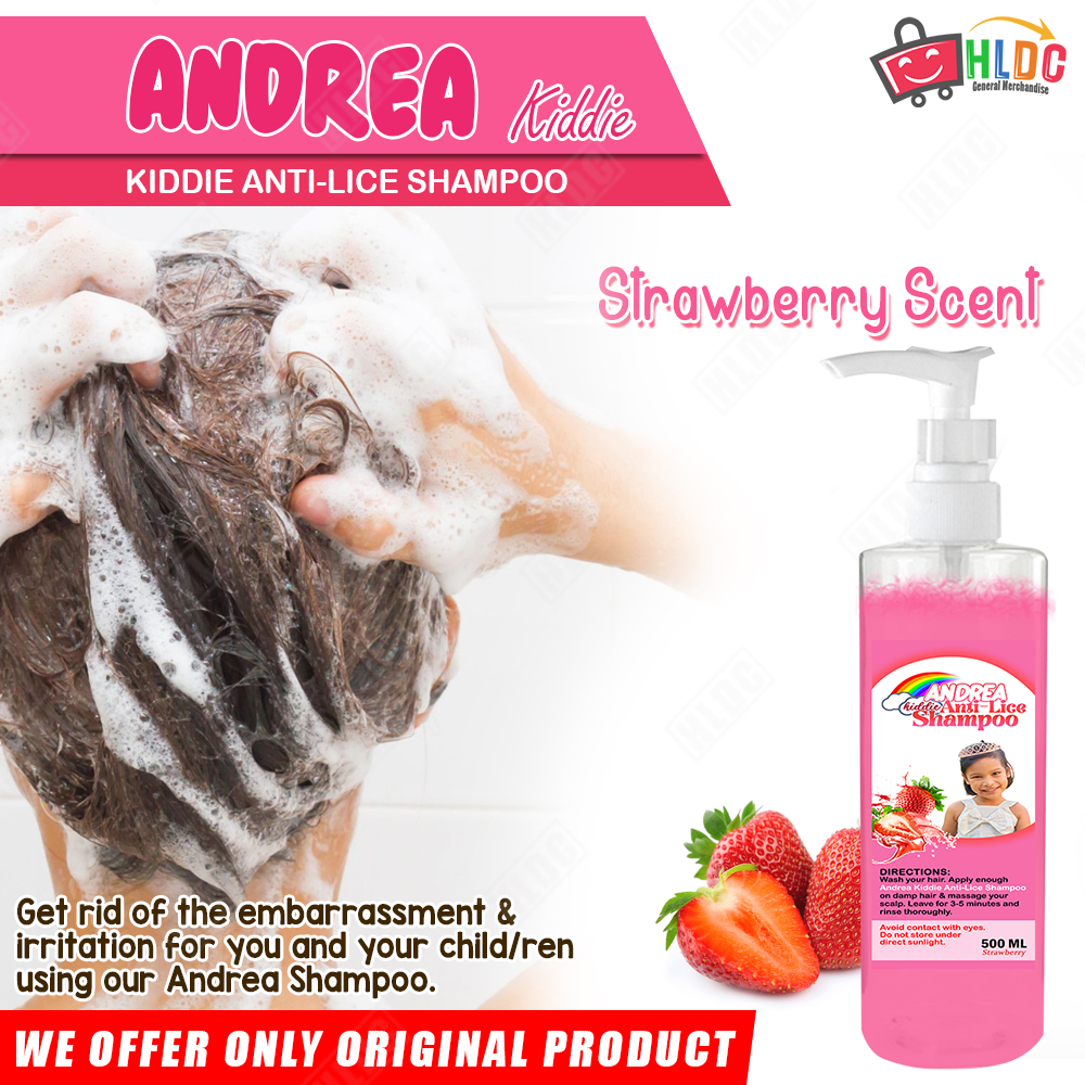 Andrea Anti-Lice Kiddie Shampoo Strawberry 500ml ( PANG ALIS KUTO AT ...