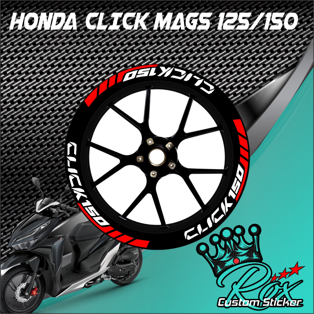 honda click 125 150 mags sticker machine cut waterproof | Shopee ...