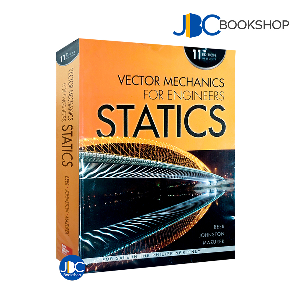 Vector Mechanics for Engineers Statics 11th Edition by Beer, Johnson, & Mazurek | Shopee Philippines