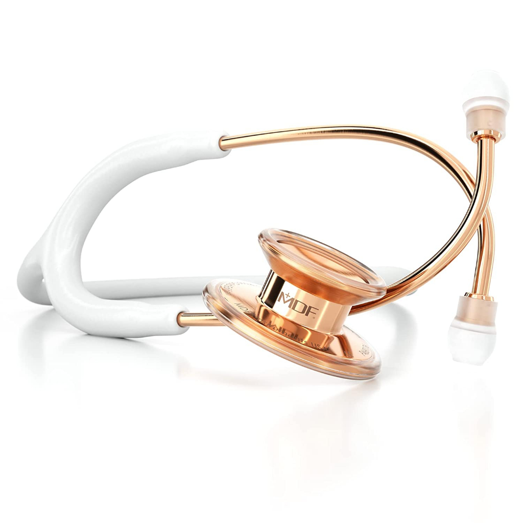 MDF MD One Rose Gold Stethoscope MDF777RG-29 (White) | Shopee Philippines