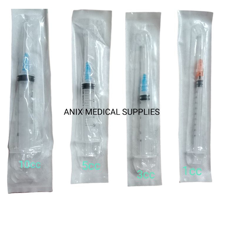 Disposable Syringe (1cc, 3cc, 5cc, 10cc) Sold per Piece | Shopee ...