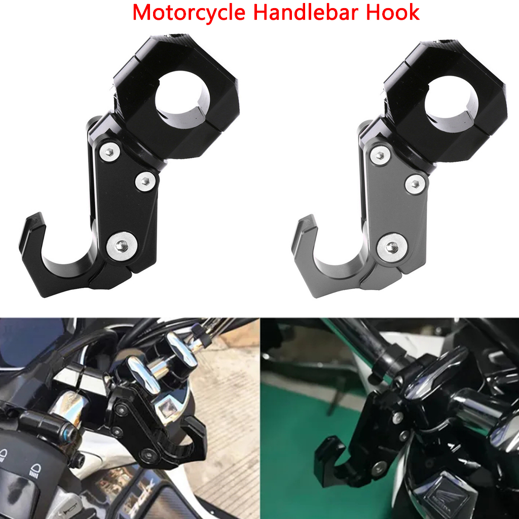 Universal Aluminum Alloy Motorcycle Handlebar Bag Hook Bicycle Handle ...