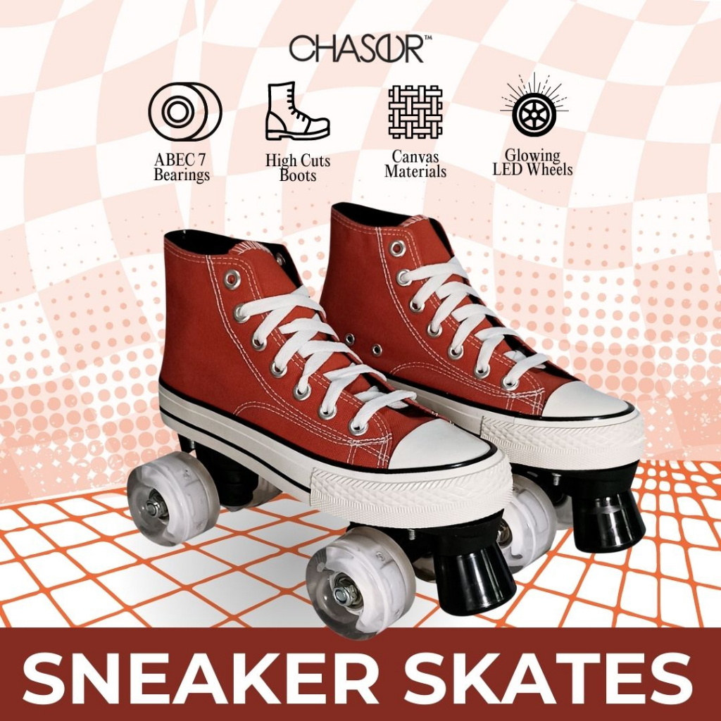 Squad Skates Canvas Sneaker Skates Chucks Roller Skate for Men Women ...