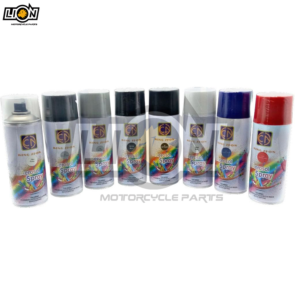 LION Motorcycle KING SFON Aerosol Spray Paint Solid Colors Acrylic ...