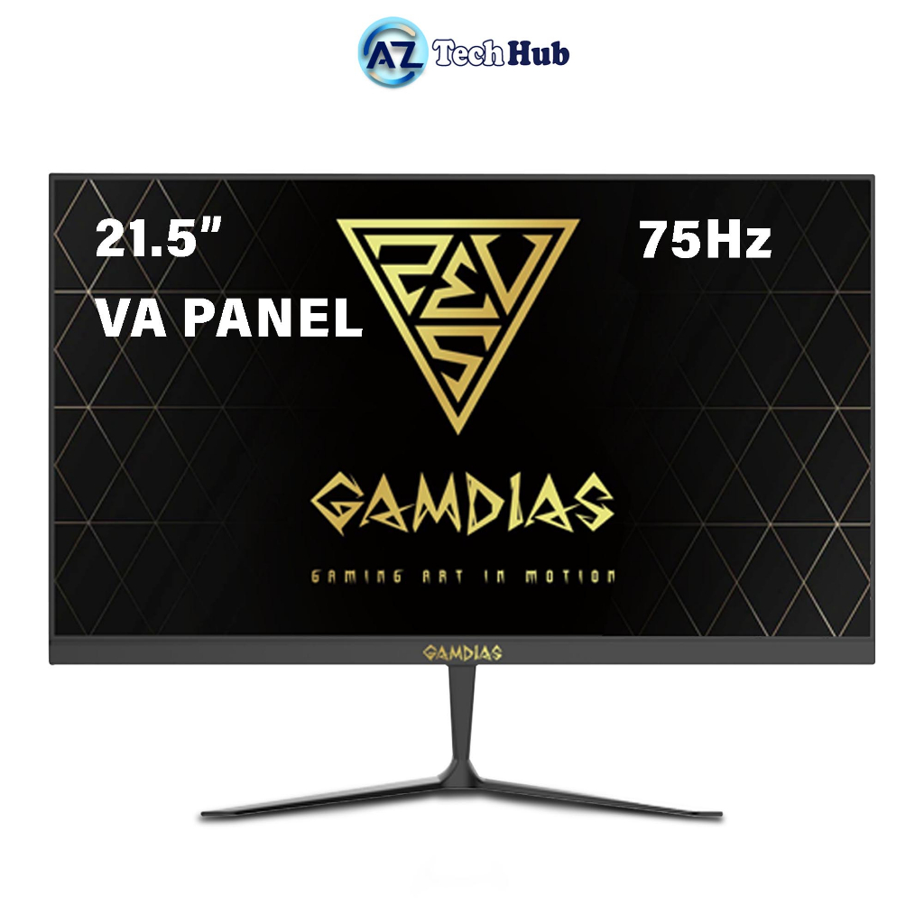 GAMDIAS ATLAS VH22F 22" FLAT 75hz VA Panel Gaming Monitor | Shopee ...