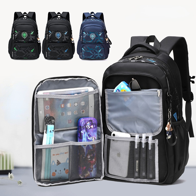 Primary School Backpacks Waterproof Children School Bags For Boys kids ...