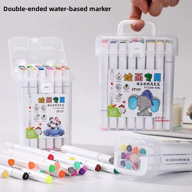12/24/36/48pcs dual head calligraphy pen set marker coloring set ...