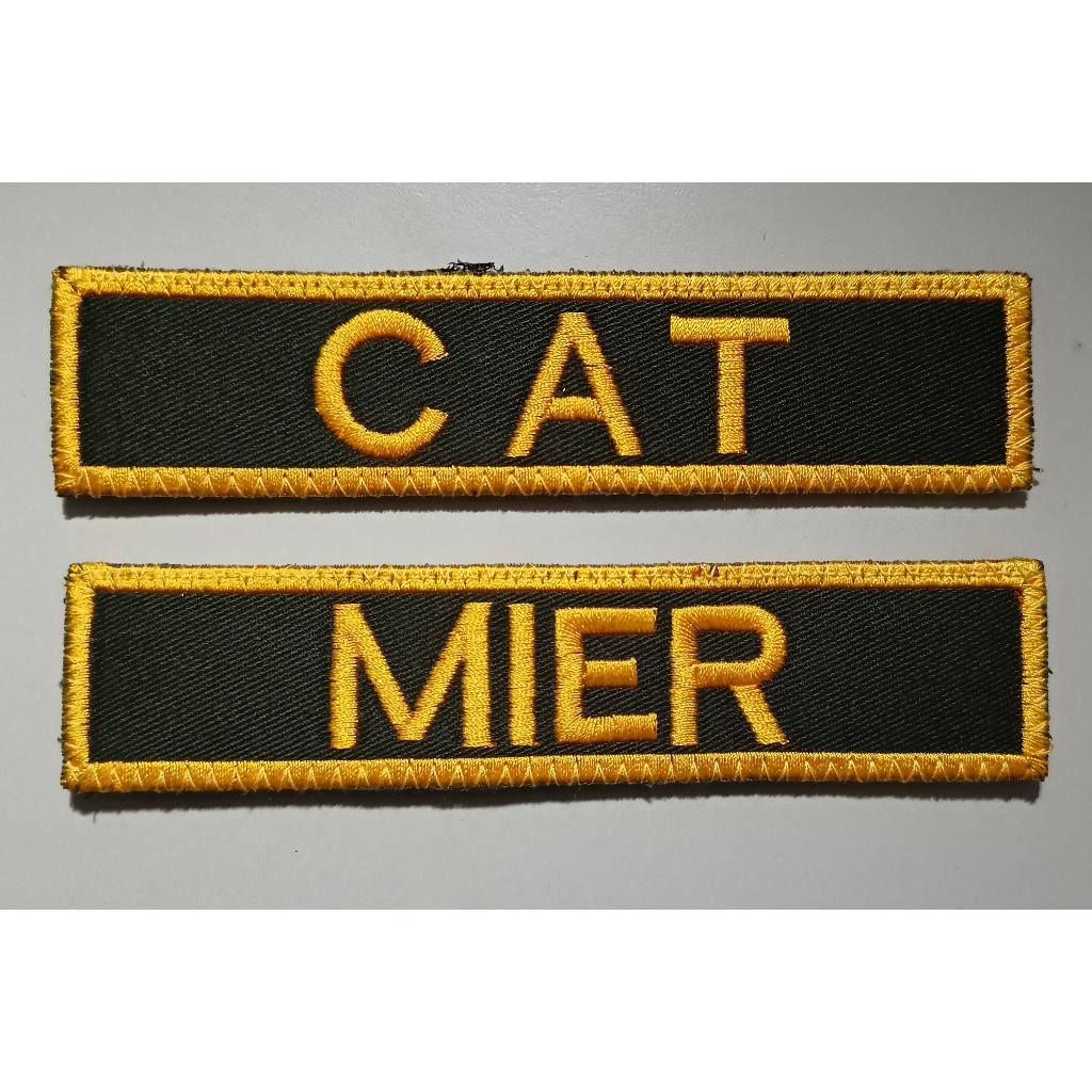 MADE TO ORDER NAME CLOTH ARMY ROTC WITH VELCRO (PAIR) WITH SURNAME ...