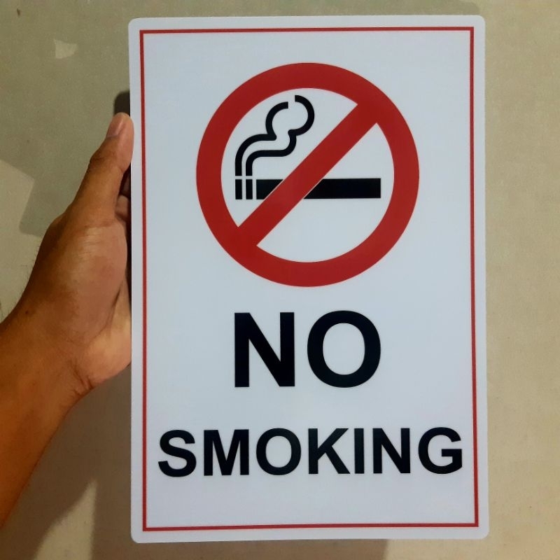 NEW DESIGNS OF NO SMOKING SIGNAGE PVC TYPE OR PLASTIC LAMINATED 250GSM ...