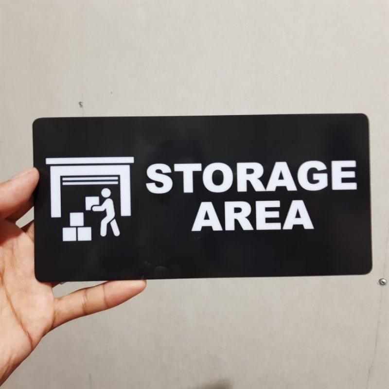STORAGE AREA SIGNAGE PVC TYPE WATERPROOF AND NON-FADING | Shopee ...