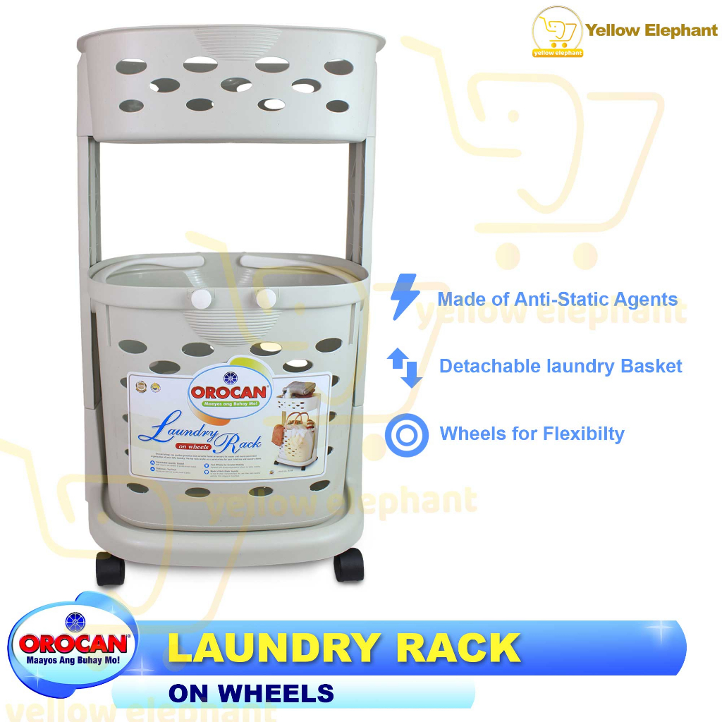 Orocan Laundry Rack with wheels | Shopee Philippines