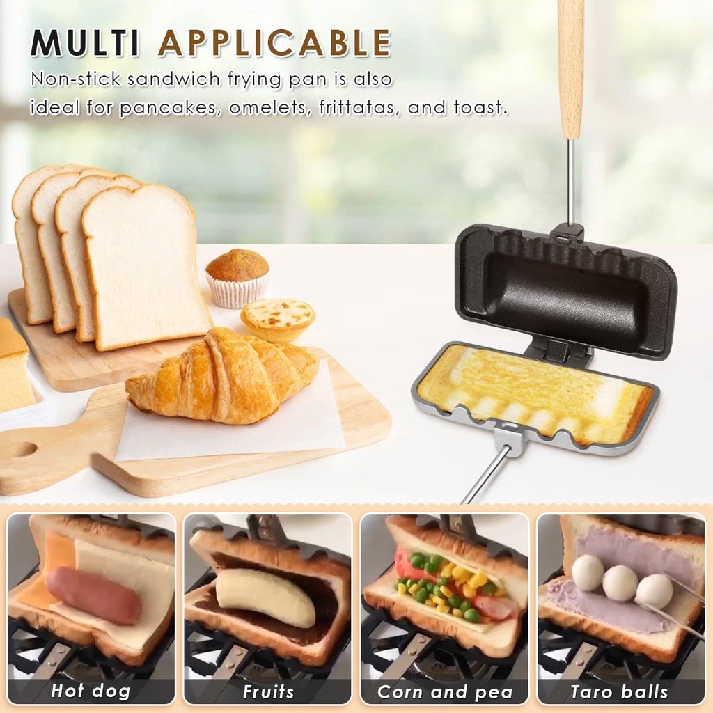 Sandwich maker pan Toaster maker Sandwich toaster Hotdog sandwich maker ...
