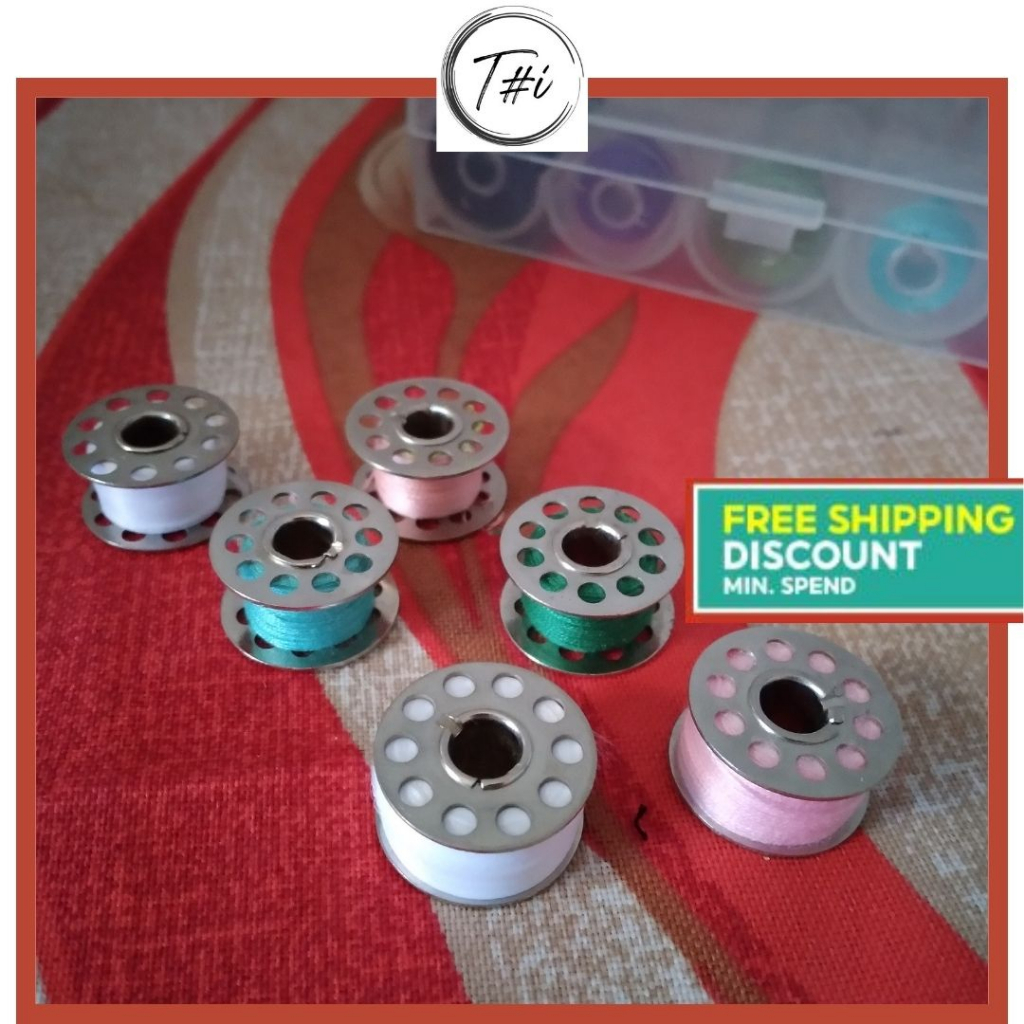 Sewing Bobbin Winder Spool w Thread 2 pc Choose Color Electric Portable ...