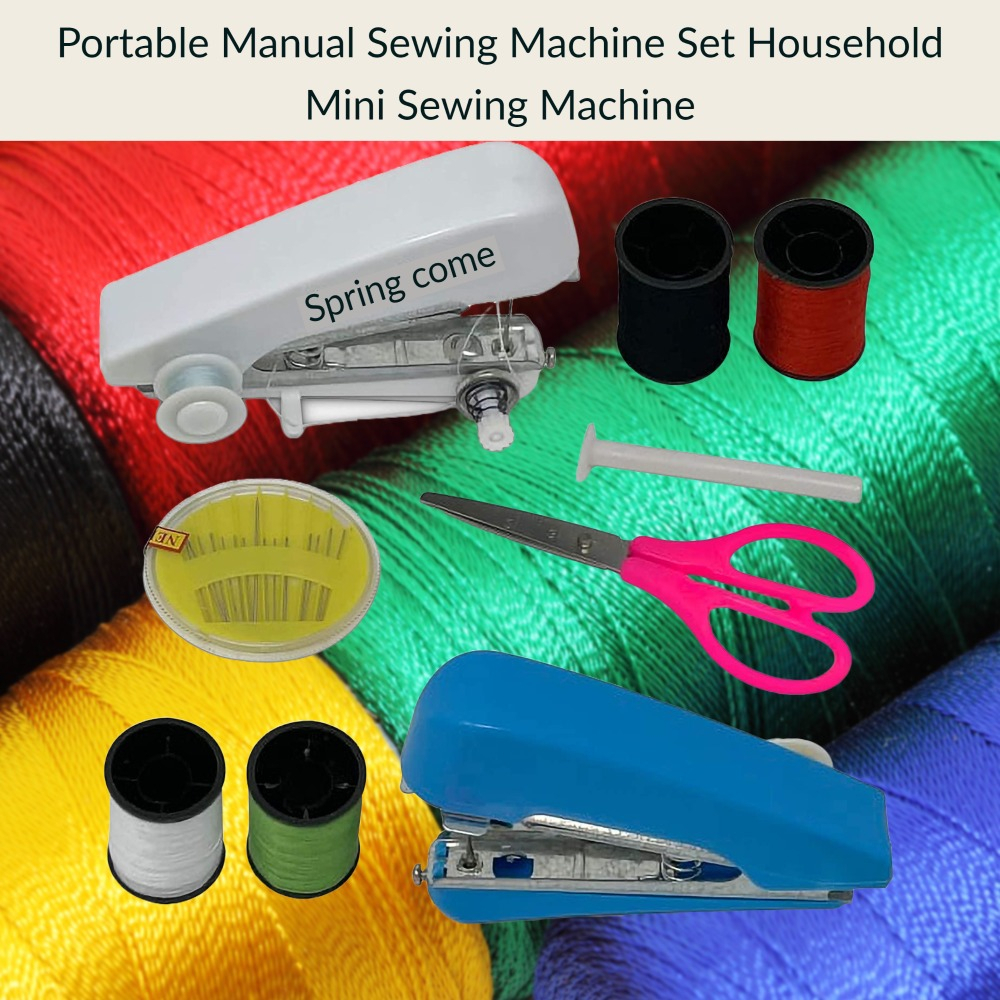 Portable Manual Sewing Machine Set Household Mini Sewing Machine ...