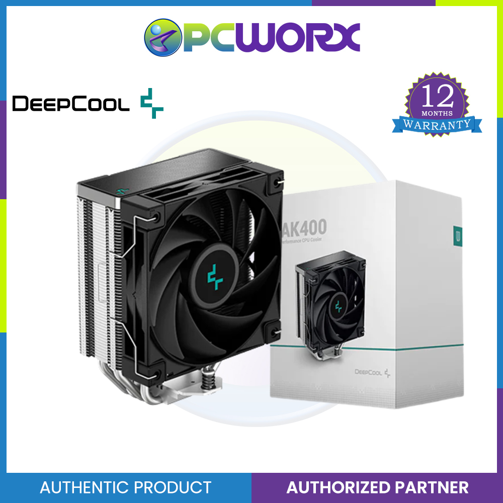 DeepCool AK400 CPU Air Cooler 220w TDP 6mm x 4 Nickel Plated Copper ...