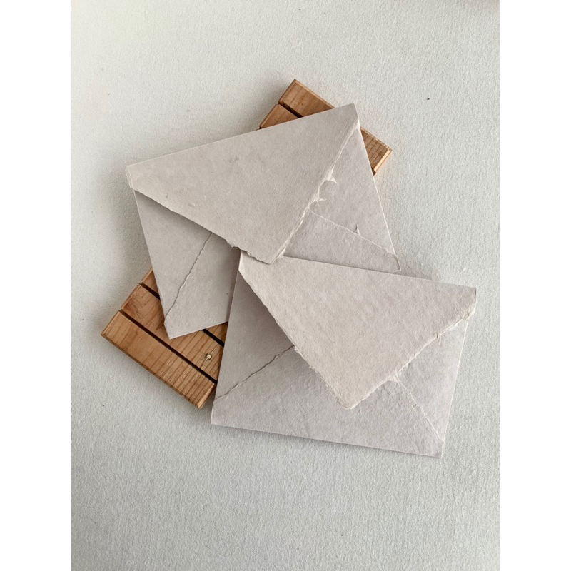 Abaca Handmade Paper Envelope in Taupe | Shopee Philippines