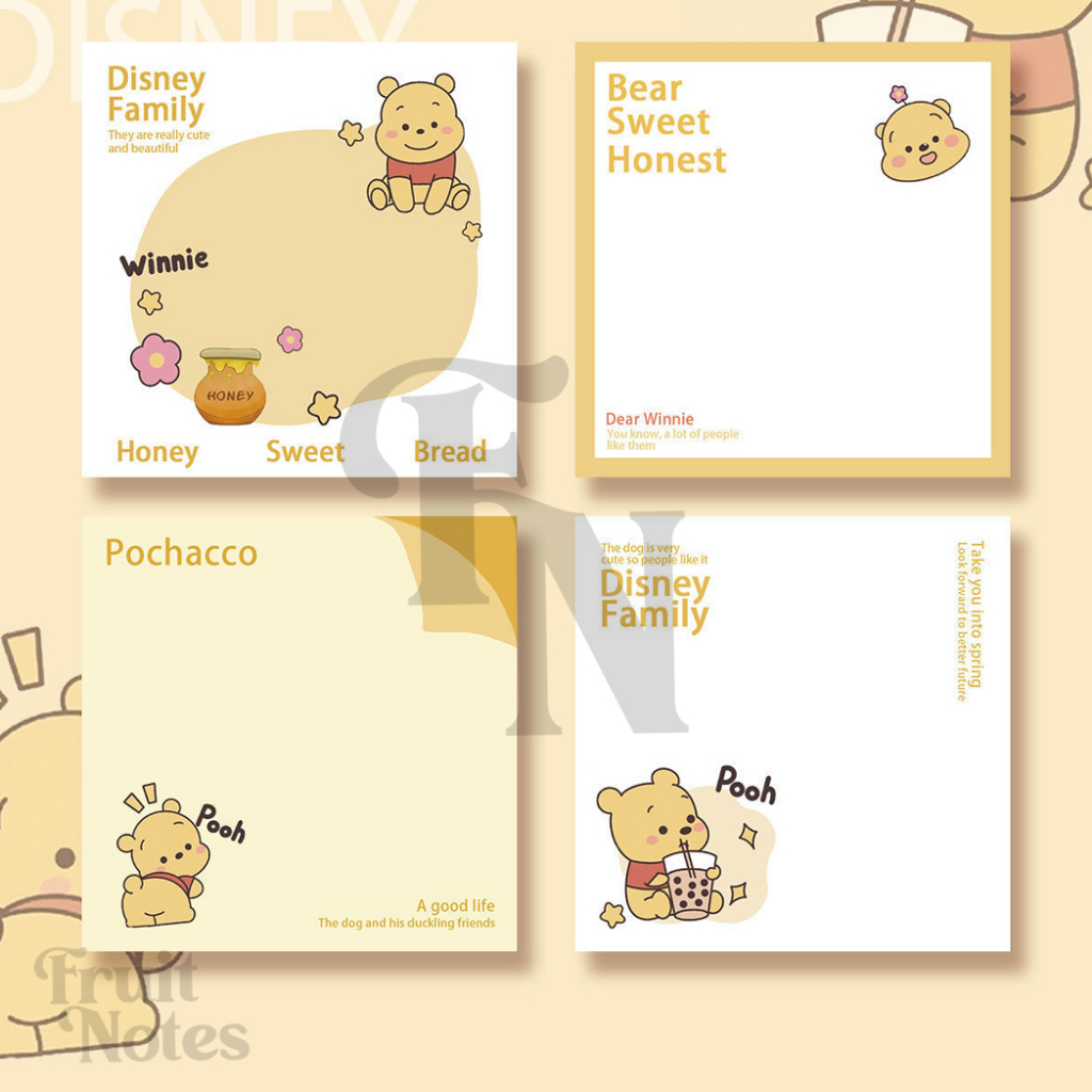 [CLEARANCE] SN346 50 sheets Winnie the Pooh Notepad | Shopee Philippines