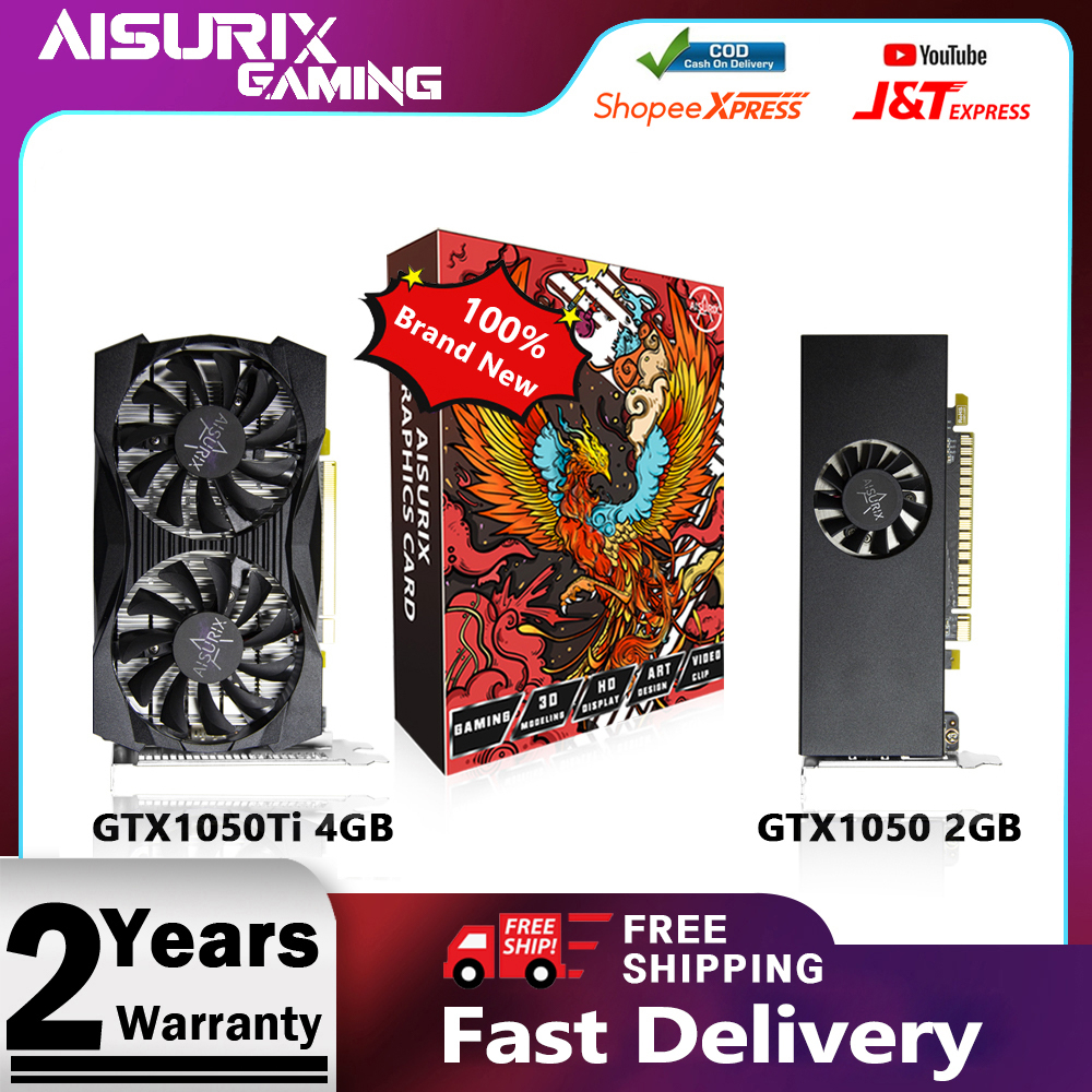 AISURIX Gtx1050Ti 4G New Graphics Card Gtx1050 4G VGA Video Card For ...