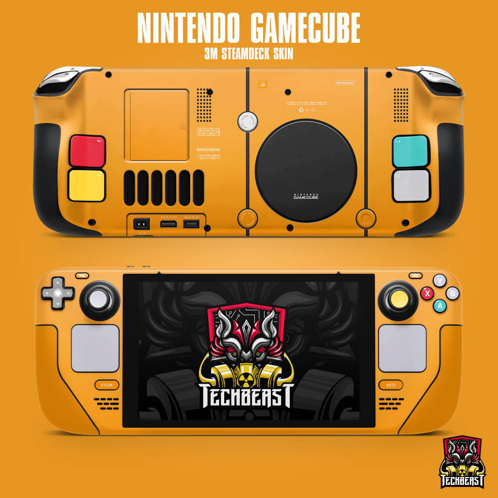 3M Retro Steam Deck GameCube Skin Custom Wrap Vinyl SD Techbeast ...