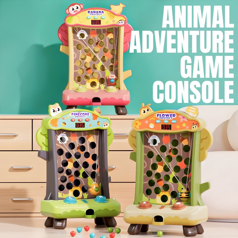 BB Animal Adventure Game Console Ball Catching Toy with Lights and ...
