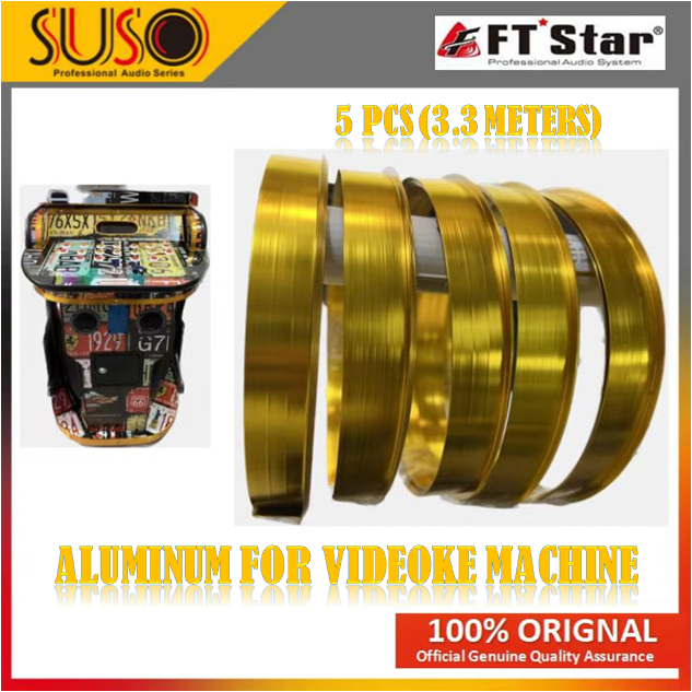 FT-STAR 5 Pcs. BLACK & GOLD 3.3 METERS EACH Aluminum Counter Nosing ...