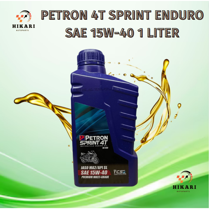Petron 4T Sprint Enduro SR400 SAE 15W-40 Premium Multi Grade Motor Oil ...