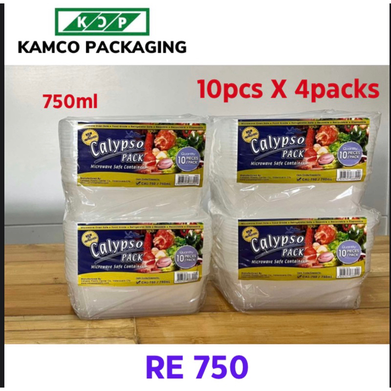RE 750 Microwavable Container- 4PACKS x 10pcs | Shopee Philippines