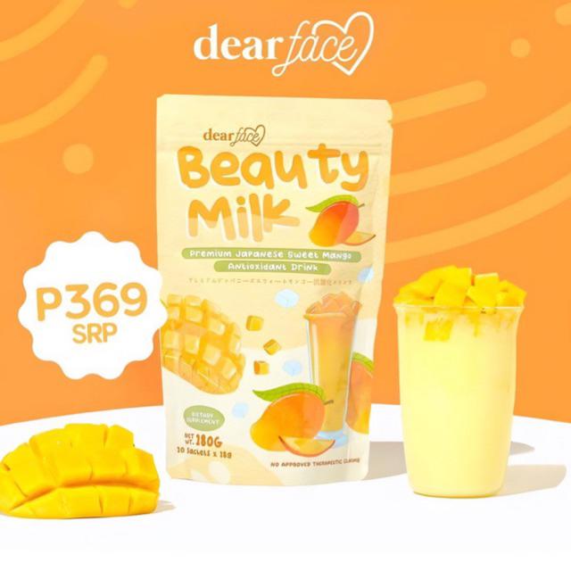 Dear Face Beauty Milk Premium Japanese Sweet Mango Drink(Mango,Banana ...