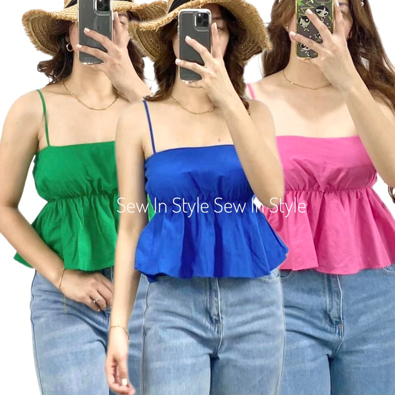 Betty Sleeveless Linen Top | Shopee Philippines