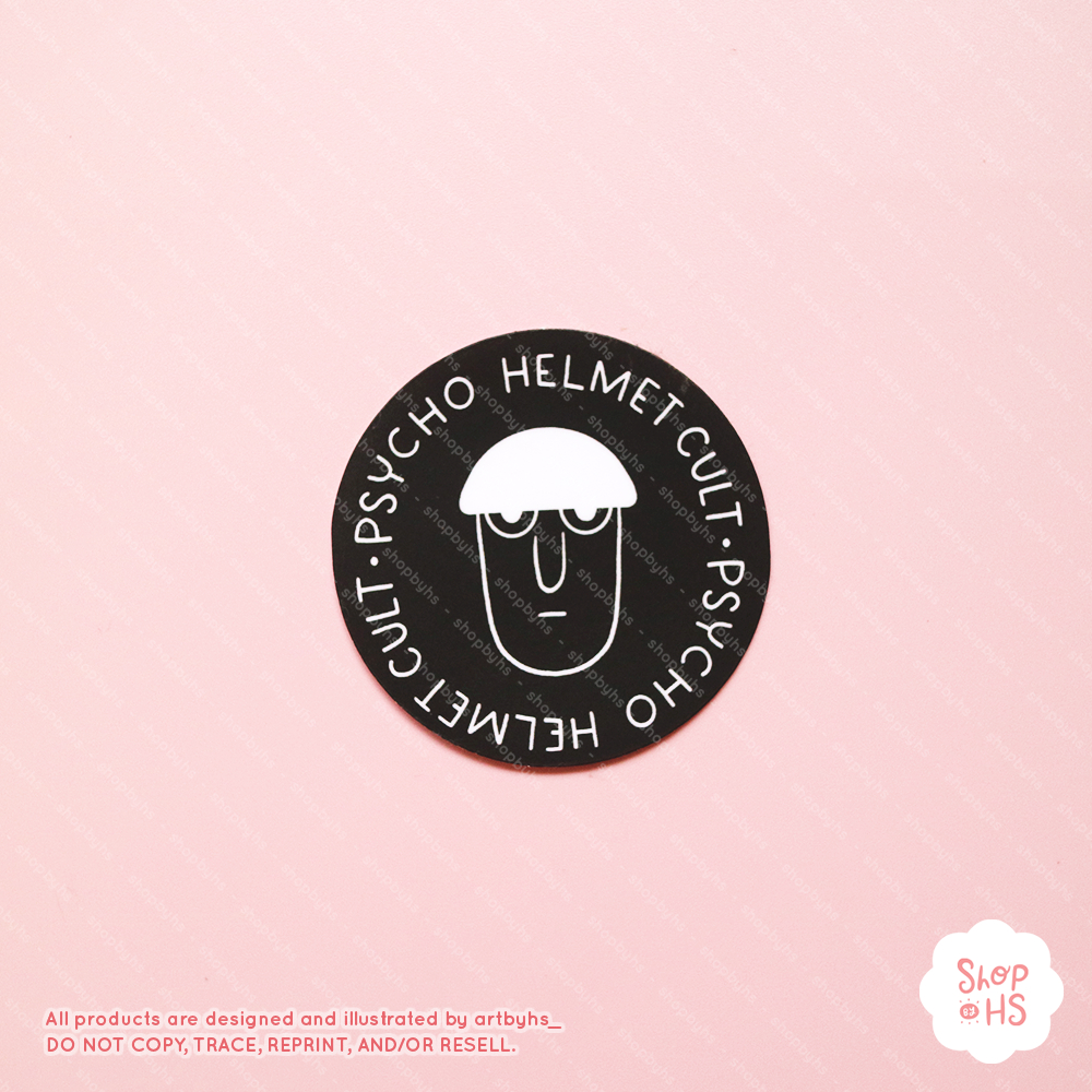 Mob Psycho 100 Psycho Helmet Cult Vinyl Sticker | Shopee Philippines Mob Psycho 100 Psycho Helmet Cult Vinyl Sticker | Shopee Philippines