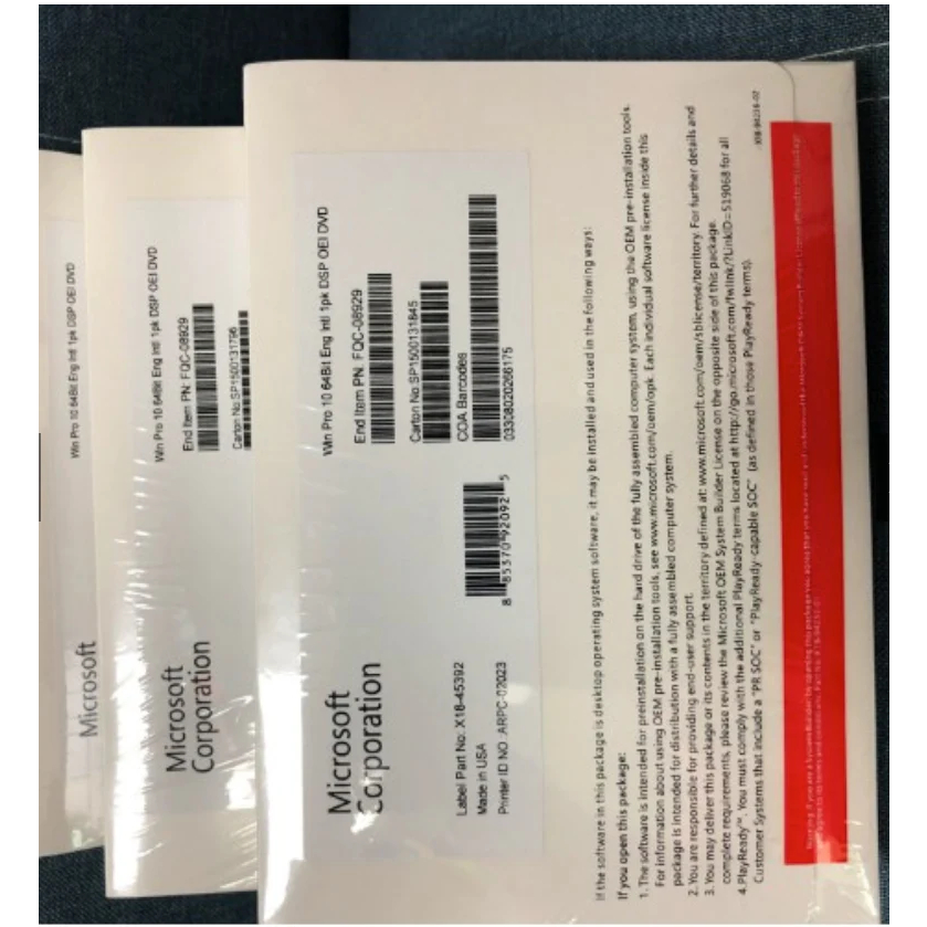 Microsoft Windows 10 Professional OS OEM 64 Bit Version 1903 included ...