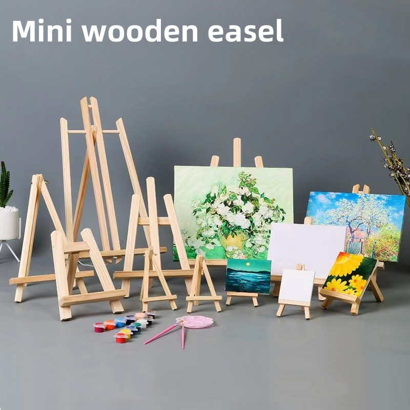 Natural Wood Mini Easel Frame Multifunctional Wooden Display Mini ...