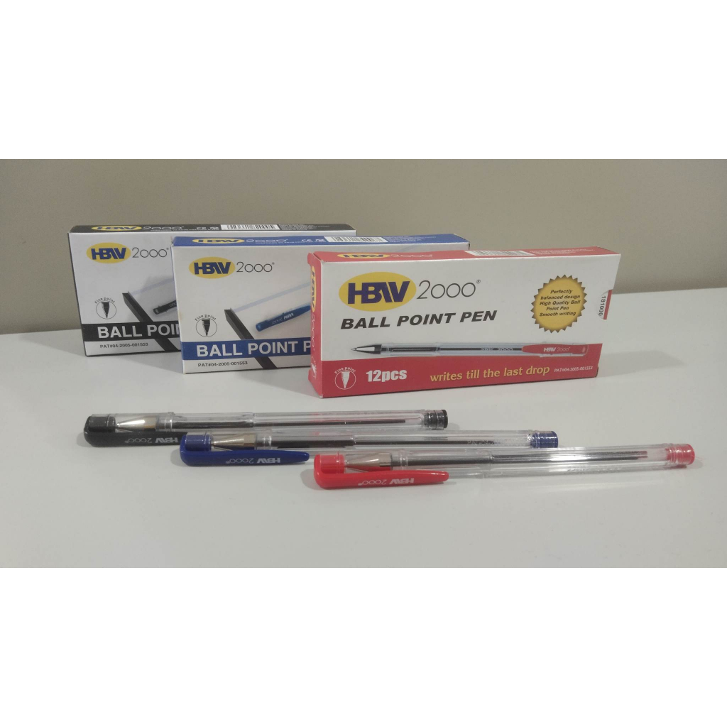 HBW 2000 Ball Point Pen sold per box (12pcs) | Shopee Philippines