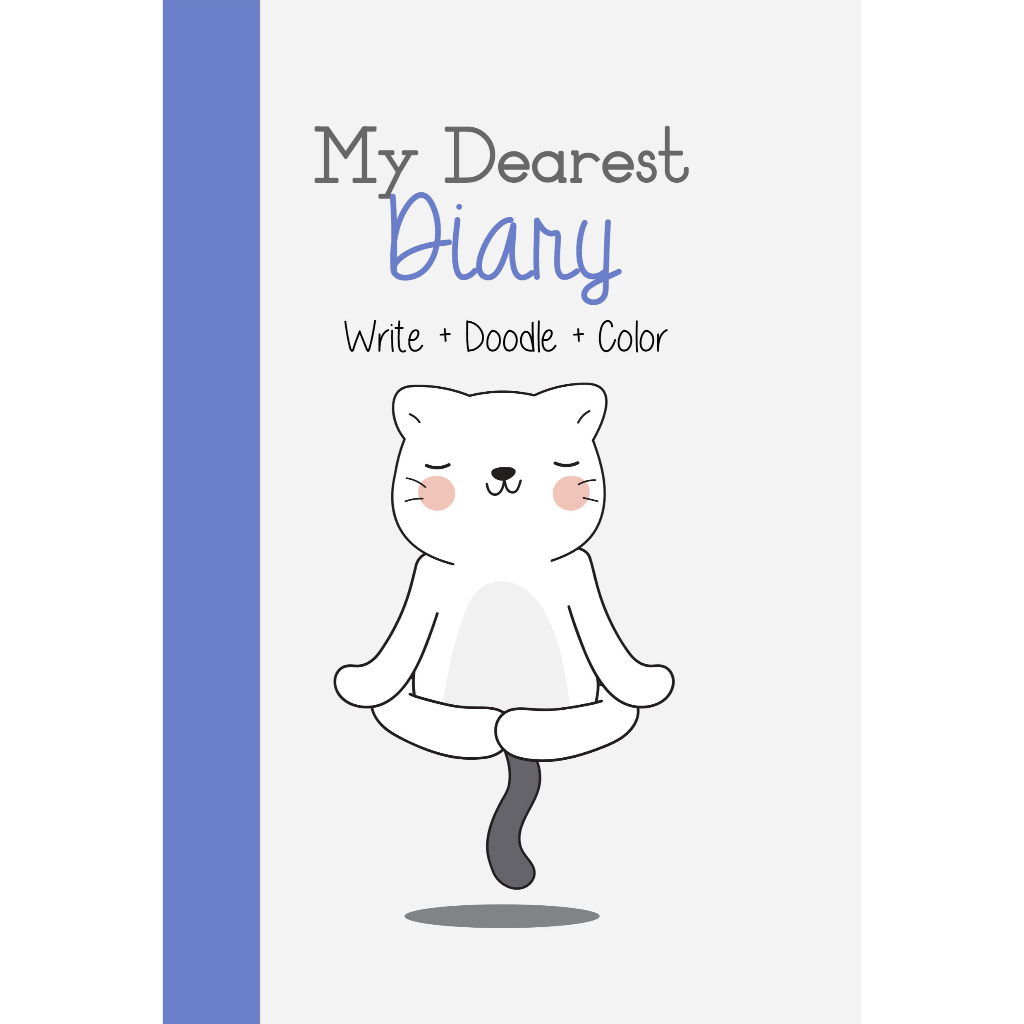 My Dearest Diary: Write + Doodle + Color (Journal with Relaxing Coloring Pages) | Shopee Philippines
